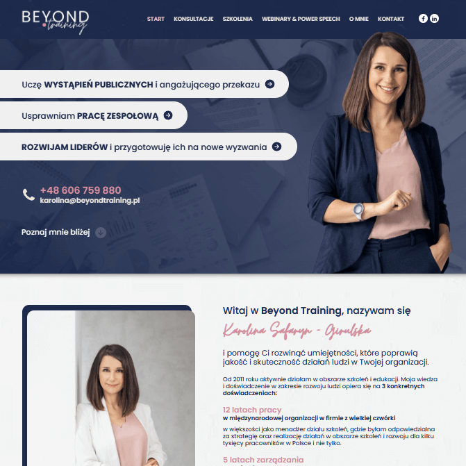 Beyond Training Karolina Safaryn-Girulska - training, coaching, business consulting